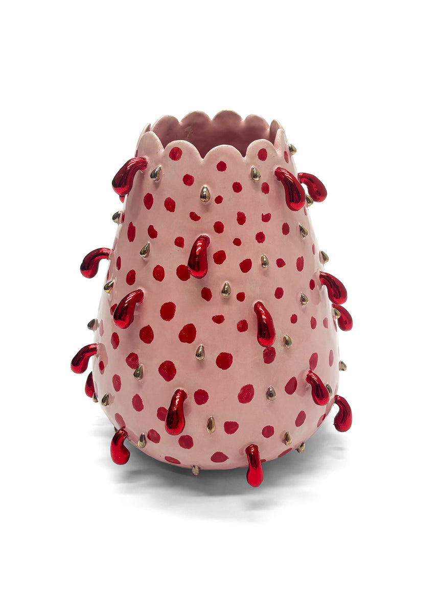 Hannah Faas, "Strawberry Shortcake Vase" – SPRING/BREAK Art Show