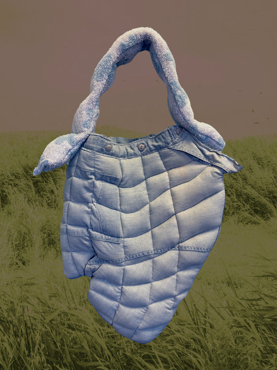 Taylor Keister, "Denim Shirt Bag" – SPRING/BREAK Art Show