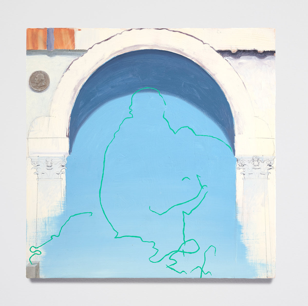 Kyle Utter, "Cerulean Blue Quarter" – SPRING/BREAK Art Show