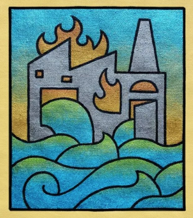 Clovis Schlumberger "Fires of Progress, Flood of Regret N°1" – SPRING ...