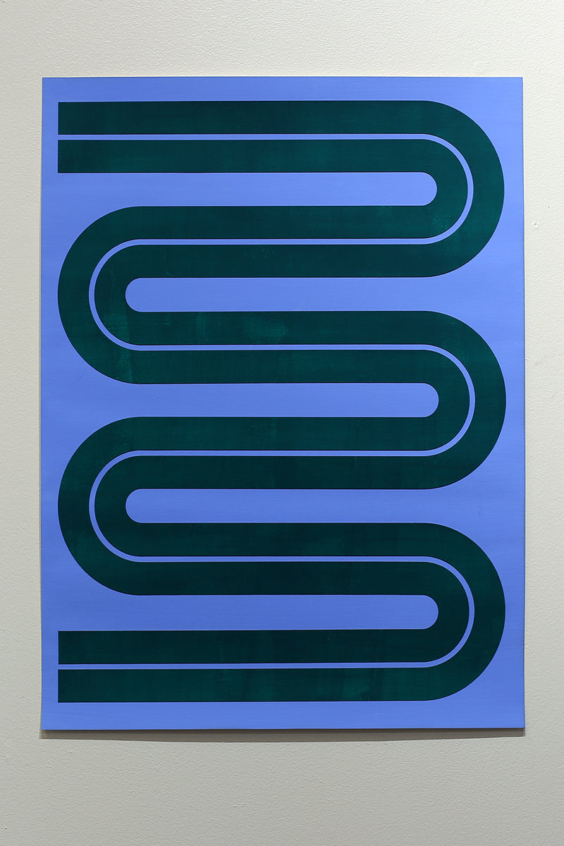 Elspeth Schulze, "Meander Line (Emerald + Blue)" – SPRING/BREAK Art Show