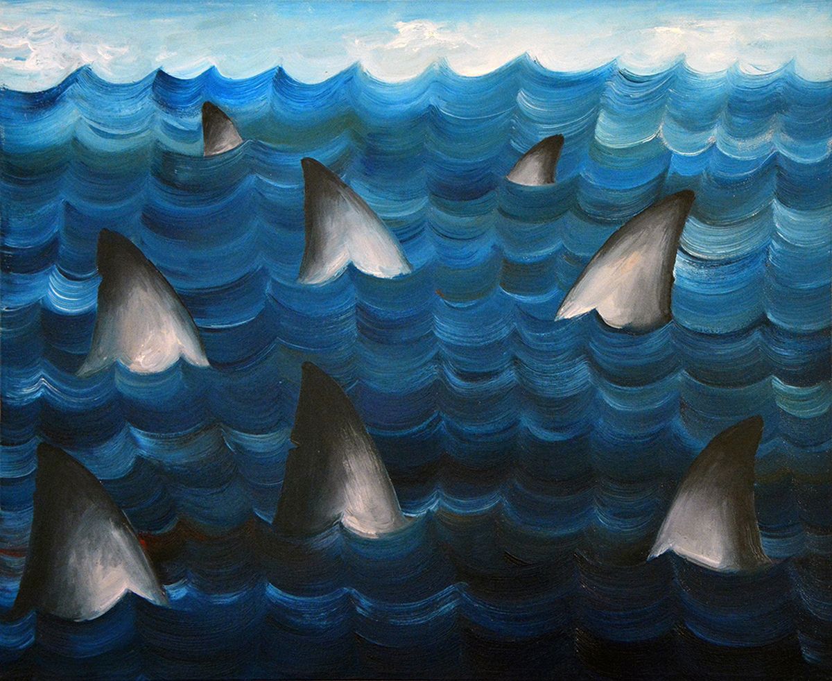 Alexandra Evans, "Shark Attack" – SPRING/BREAK Art Show