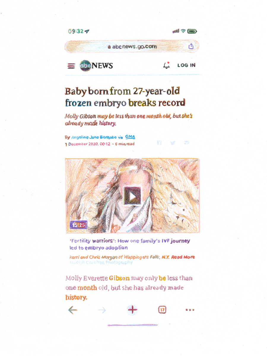 Max Rippon, “Frozen Embryo Breaks” SOLD – SPRING/BREAK Art Show