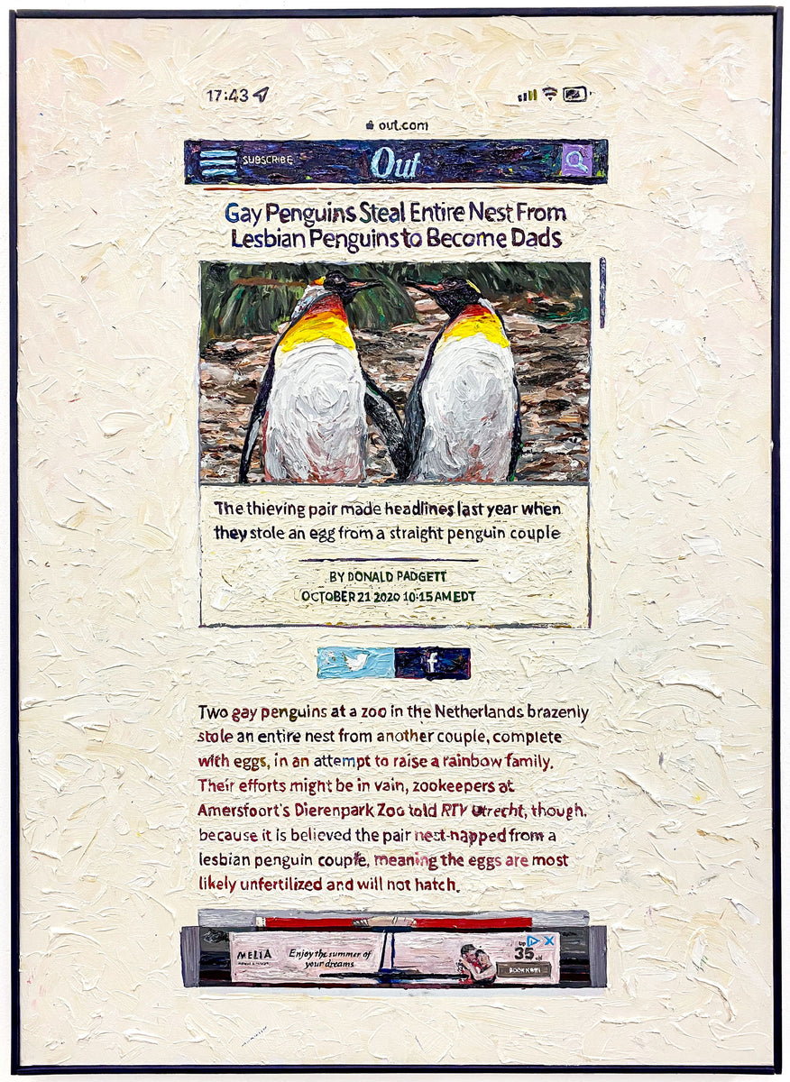 Max Rippon, “Lesbian Penguins To Become Dads” – SPRING/BREAK Art Show