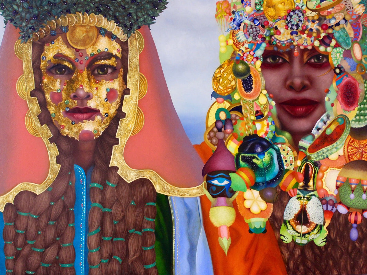 Jacob Hicks, "Woman 49 and 50 (Bacchanal Warriors) – SPRING/BREAK Art Show