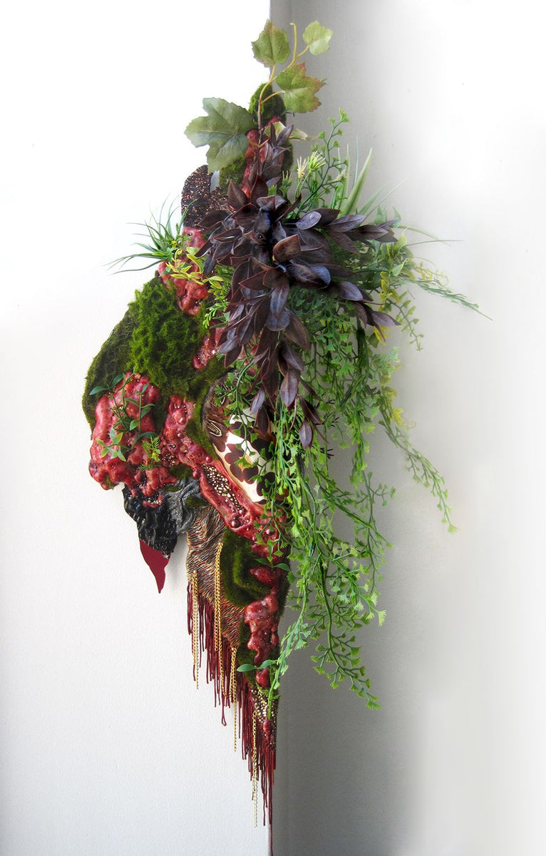 Lina Puerta, "Untitled (Red & Gold Fringe with Leopard)" – SPRING/BREAK ...